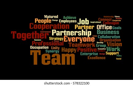 Team Word Cloud Stock Illustration 578322100 | Shutterstock
