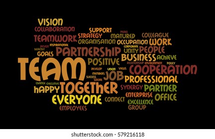 Team Word Cloud Stock Illustration 579216118 | Shutterstock