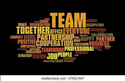 Team Word Cloud Stock Illustration 579217447 | Shutterstock