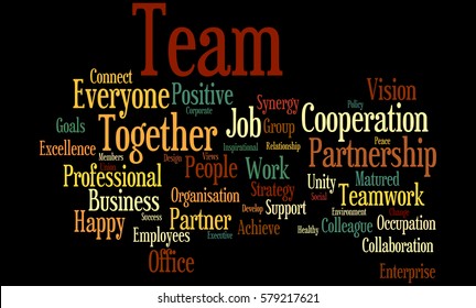 Team Word Cloud Stock Illustration 579217621 | Shutterstock