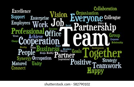 Team Word Cloud Stock Illustration 582790102 | Shutterstock