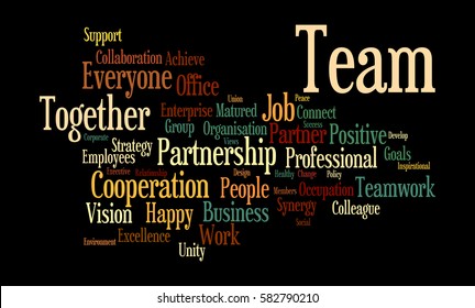 Team Word Cloud Stock Illustration 582790210 | Shutterstock