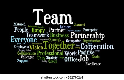 Team Word Cloud Stock Illustration 582790225 | Shutterstock