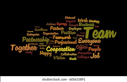 Team Word Cloud Stock Illustration 605615891 | Shutterstock