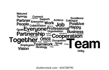 Team Word Cloud Stock Illustration 654738790 | Shutterstock