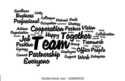 Team Word Cloud Stock Illustration 656844010 | Shutterstock