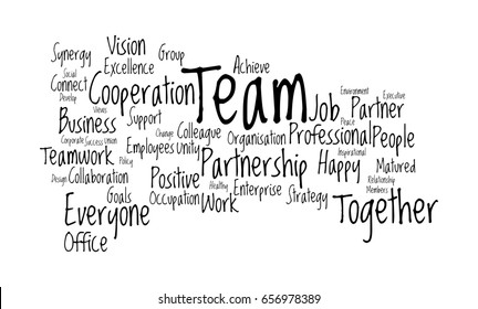 Team Word Cloud Stock Illustration 656978389 | Shutterstock