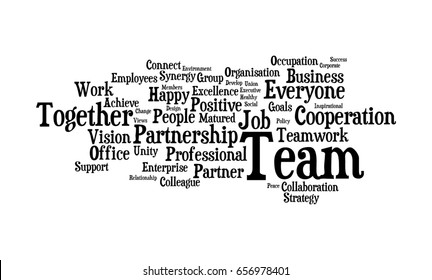 Team Word Cloud Stock Illustration 656978401 | Shutterstock