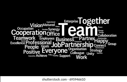 Team Word Cloud Stock Illustration 695946610 | Shutterstock