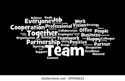 Team Word Cloud Stock Illustration 695946613 | Shutterstock