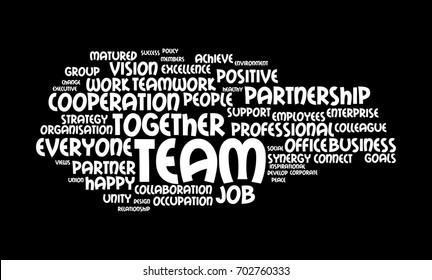 Team Word Cloud Stock Illustration 702760333 | Shutterstock