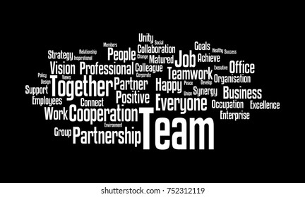Team Word Cloud Stock Illustration 752312119 | Shutterstock