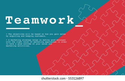 Team Work Collaboration Cooperation Concept Stock Illustration 519139588