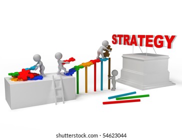 Team Work Strategy Stock Illustration 54623044 | Shutterstock
