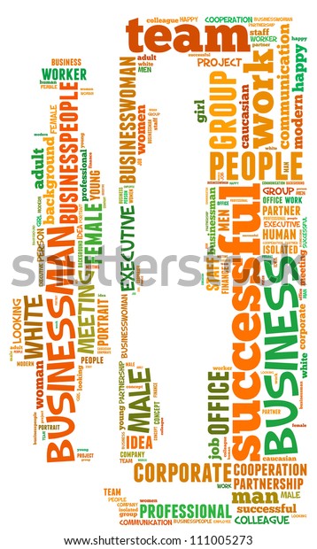 Team Work Word Collage Stock Illustration 111005273