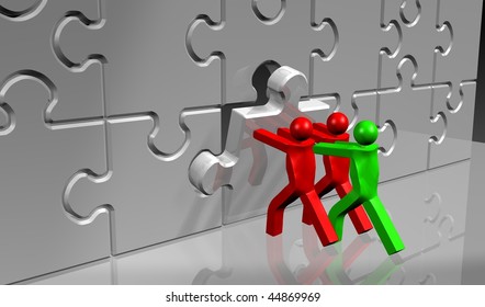 Teamwork Stock Illustration 44869969 | Shutterstock