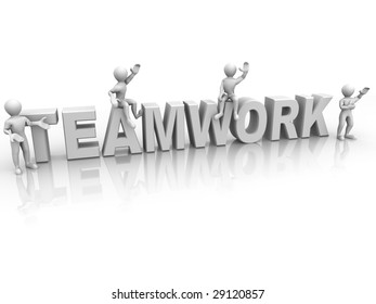 Teamwork 3d Stock Illustration 29120857