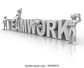 Teamwork 3d Stock Illustration 29120857