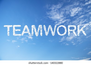 Teamwork Cloud Word Stock Illustration 140322880 | Shutterstock
