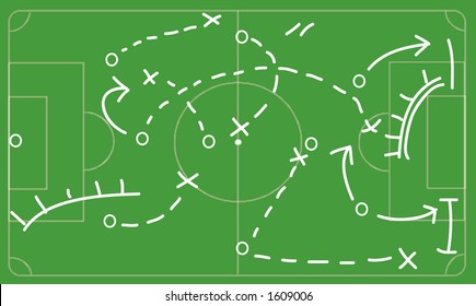 American Football Formation Tactics Vector Stock Vector (Royalty Free ...