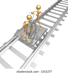 Teamwork Push Car Stock Illustration 1551377 | Shutterstock