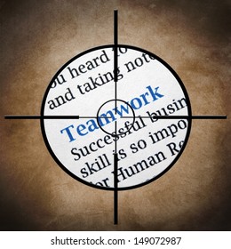 Teamwork Target Concept Stock Illustration 149072987 | Shutterstock