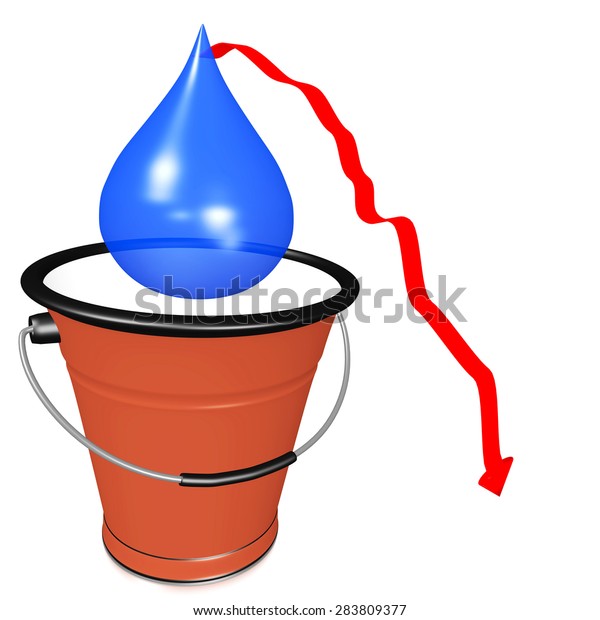 Tears Bucket Falling Chart Stock Illustration 283809377 | Shutterstock
