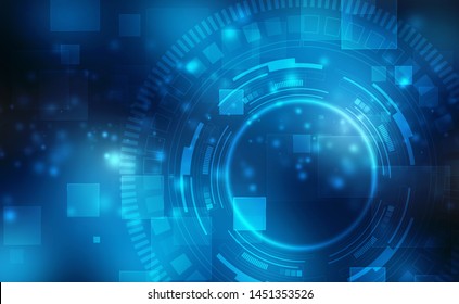 Tech Circle Technology Background Abstract Technology Stock ...