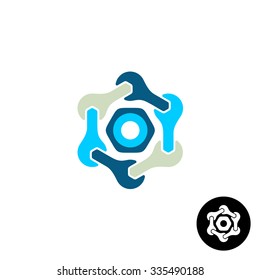 Vektor Stok Tech Logo Wrenches Nut (Tanpa Royalti) 321237458 | Shutterstock