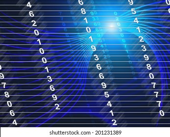 Tech Numbers Representing Communicate Digits Digit Stock Illustration ...