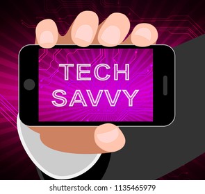 Tech Savvy Digital Computer Expert 2d Stock Illustration 1135465979 ...