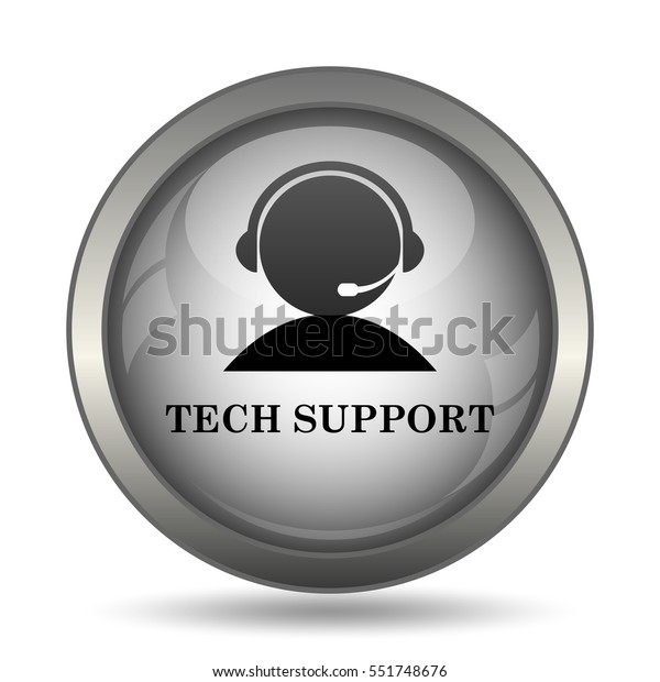 Tech Support Icon Black Website Button 스톡 일러스트 551748676 | Shutterstock