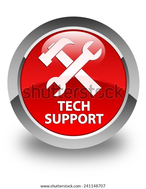 Tech Support Tool Icon Glossy Red Stock Illustration 241148707 ...
