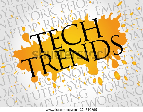 Tech Trends Word Cloud Concept 스톡 일러스트 374310265 | Shutterstock