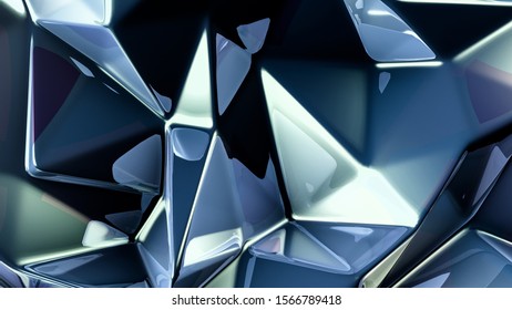 Tech Tech Triangle Crystal Background 3d Stock Illustration 1566789418 ...