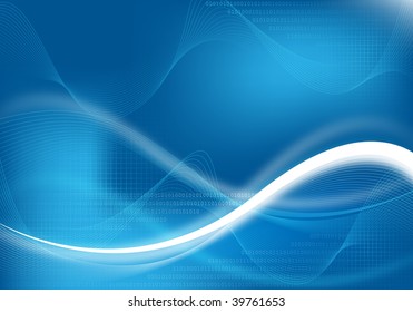 Technical Abstract Blue Background Design Stock Illustration 39761653 ...