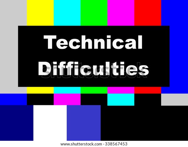 Technical Difficulties Smpte Color Bars Television Stock Illustration ...