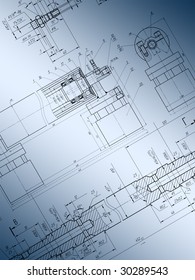 Technical Drawing Background Stock Illustration 30289543 | Shutterstock