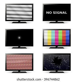 Technical Failure Message On Tv Screens 스톡 일러스트 396744862 | Shutterstock