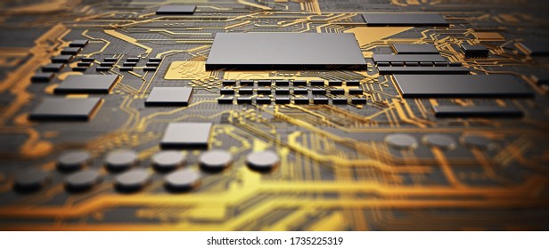 Technological Background Abstract Computer Motherboard Can Stock ...