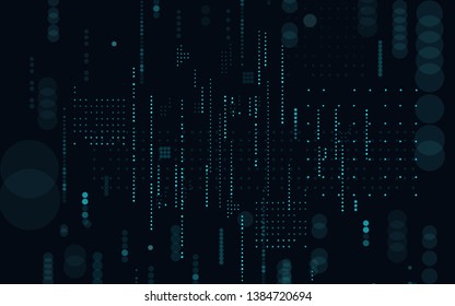 Technological Background Vector Illustrationmatrixbinary Computer Codefalling Stock Vector ...