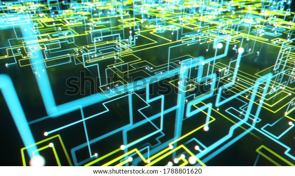 Technological Concept Spread Global Internet Network Stock Illustration ...