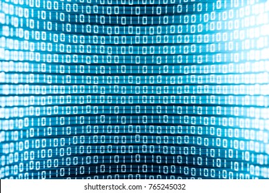 Technology Abstract Digital Information Background Binair Stock ...