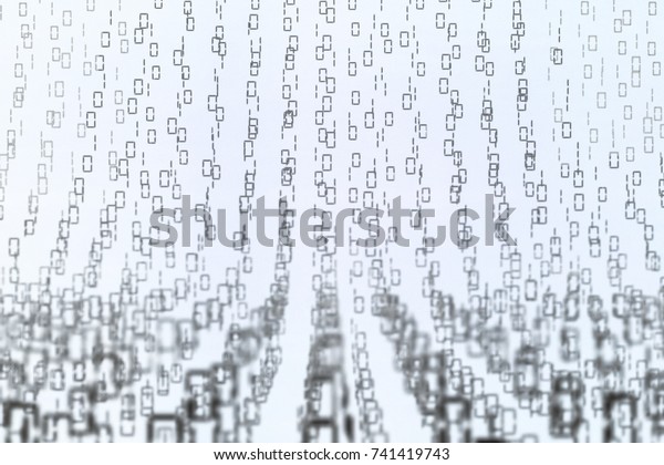 Technology Abstract Digital Information Background Binary Stock ...