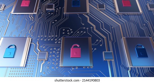 Technology Background Cyber Security Concept Illustrates Stock ...