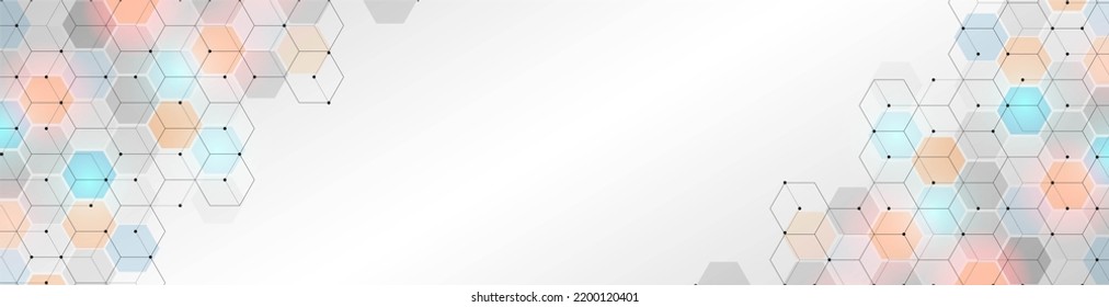 Technology Background Frame Hexagon Design Honeycomb Stock Illustration ...