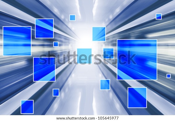 Technology Background Transparent Geometric Shapes Digital Stock ...