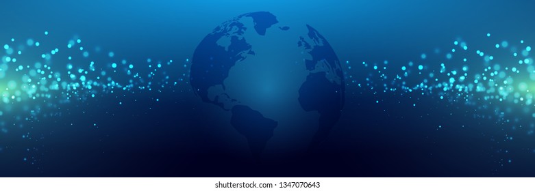 Technology Connection Background Banner Stock Illustration 1347070643 ...
