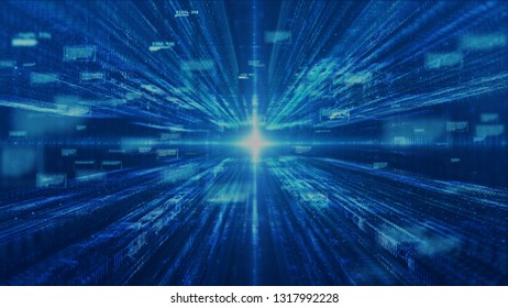 Technology Digital Matrix Light Abstract Background Stock Illustration ...