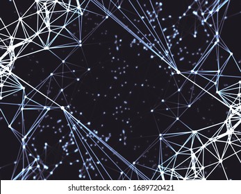 Technology Electric Connection Background 3d Rendering Stock ...